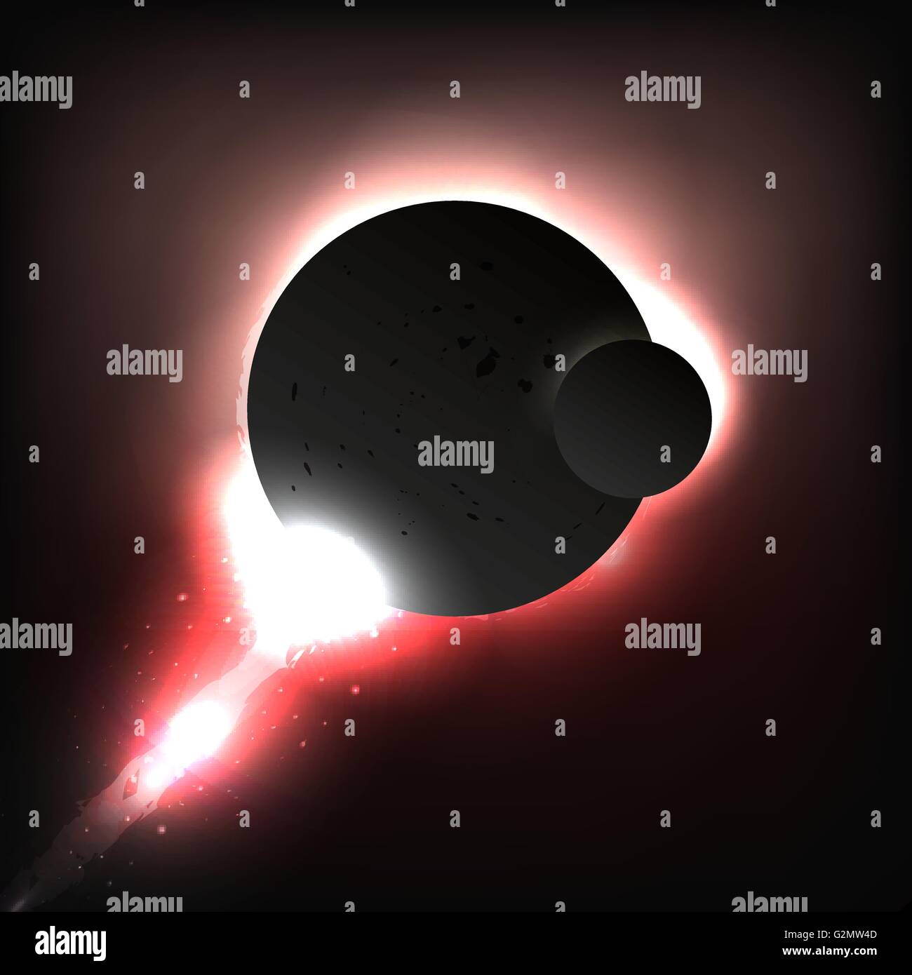 Large and small planet Stock Vector Image & Art - Alamy