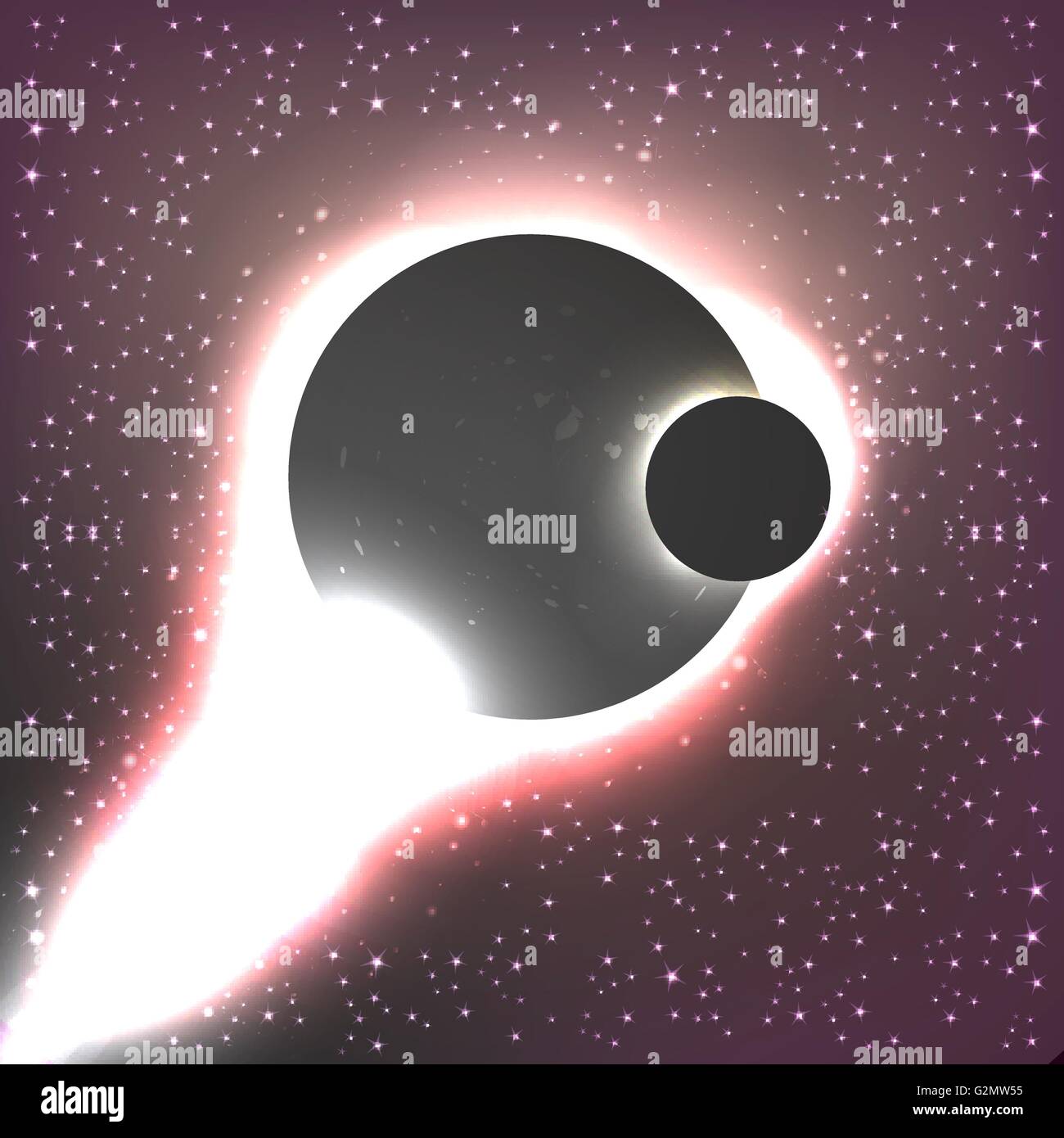 Large and small planet Stock Vector Image & Art - Alamy