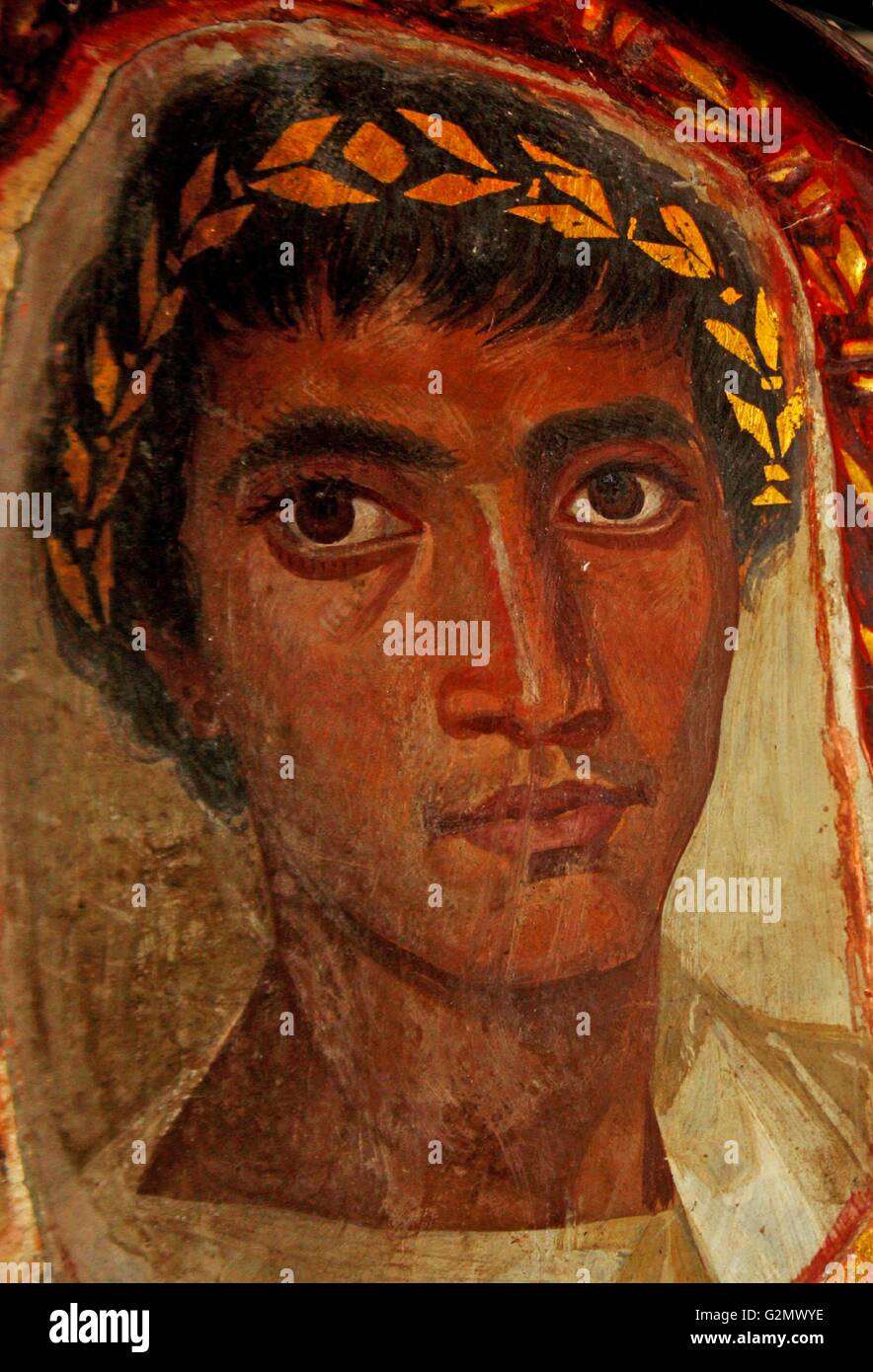 Mummy portrait of Artemidorus 100 A.D Stock Photo - Alamy