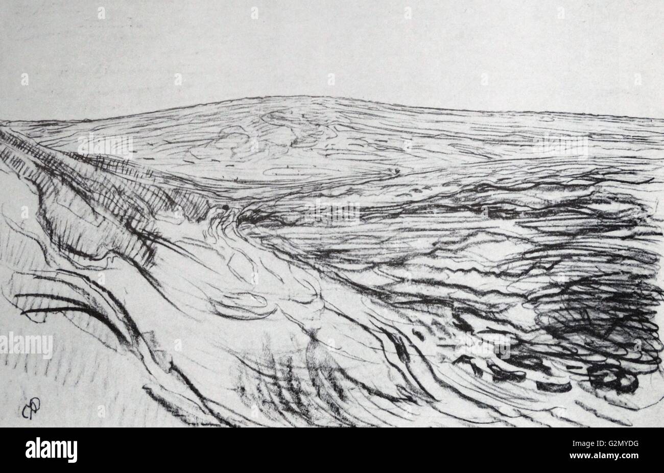 Painting by the famous Dutch artist Piet Mondrian (7th March 1872 - 1st ...