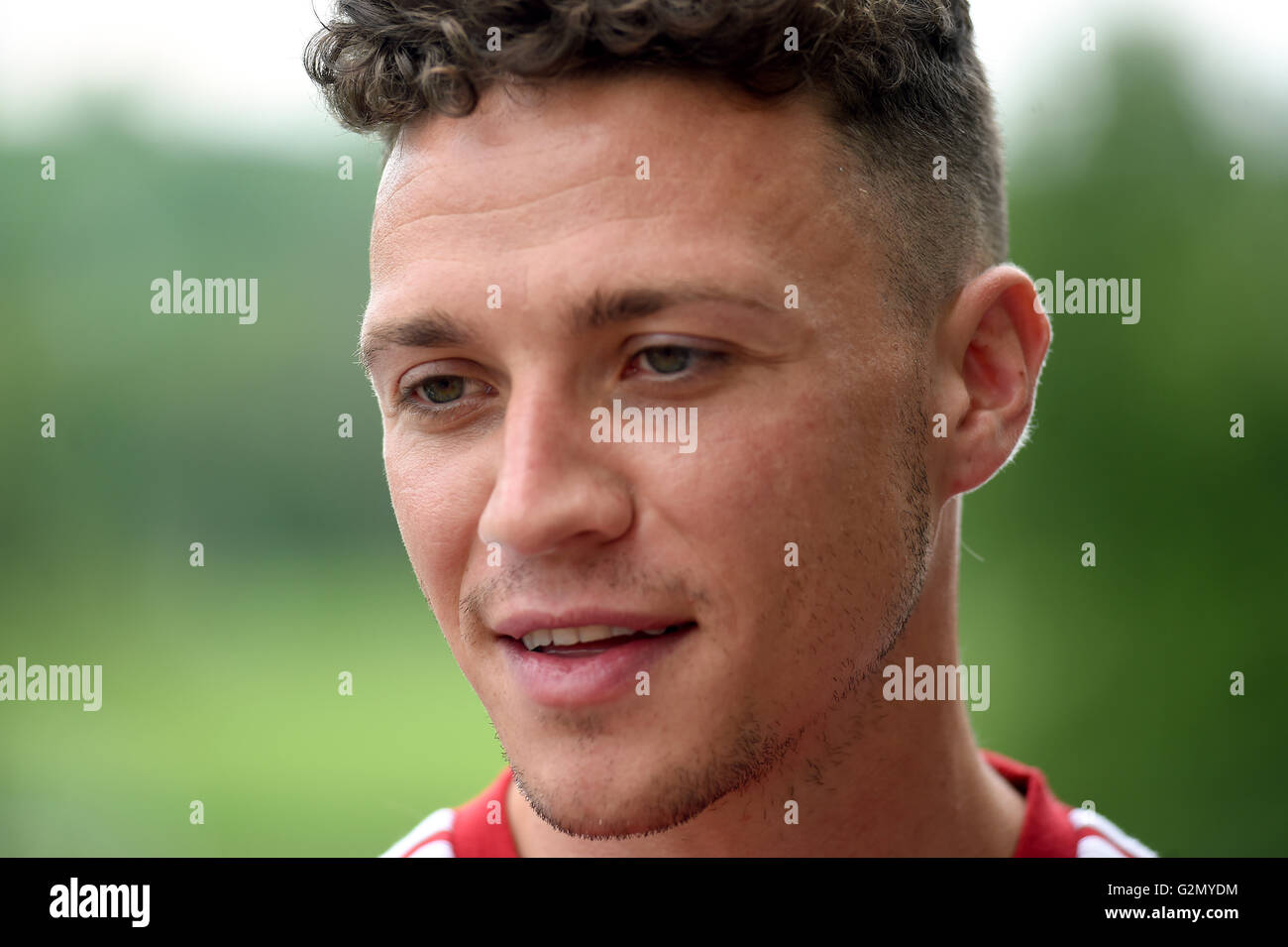 Wales' James Chester during a press conference at The Vale Resort ...