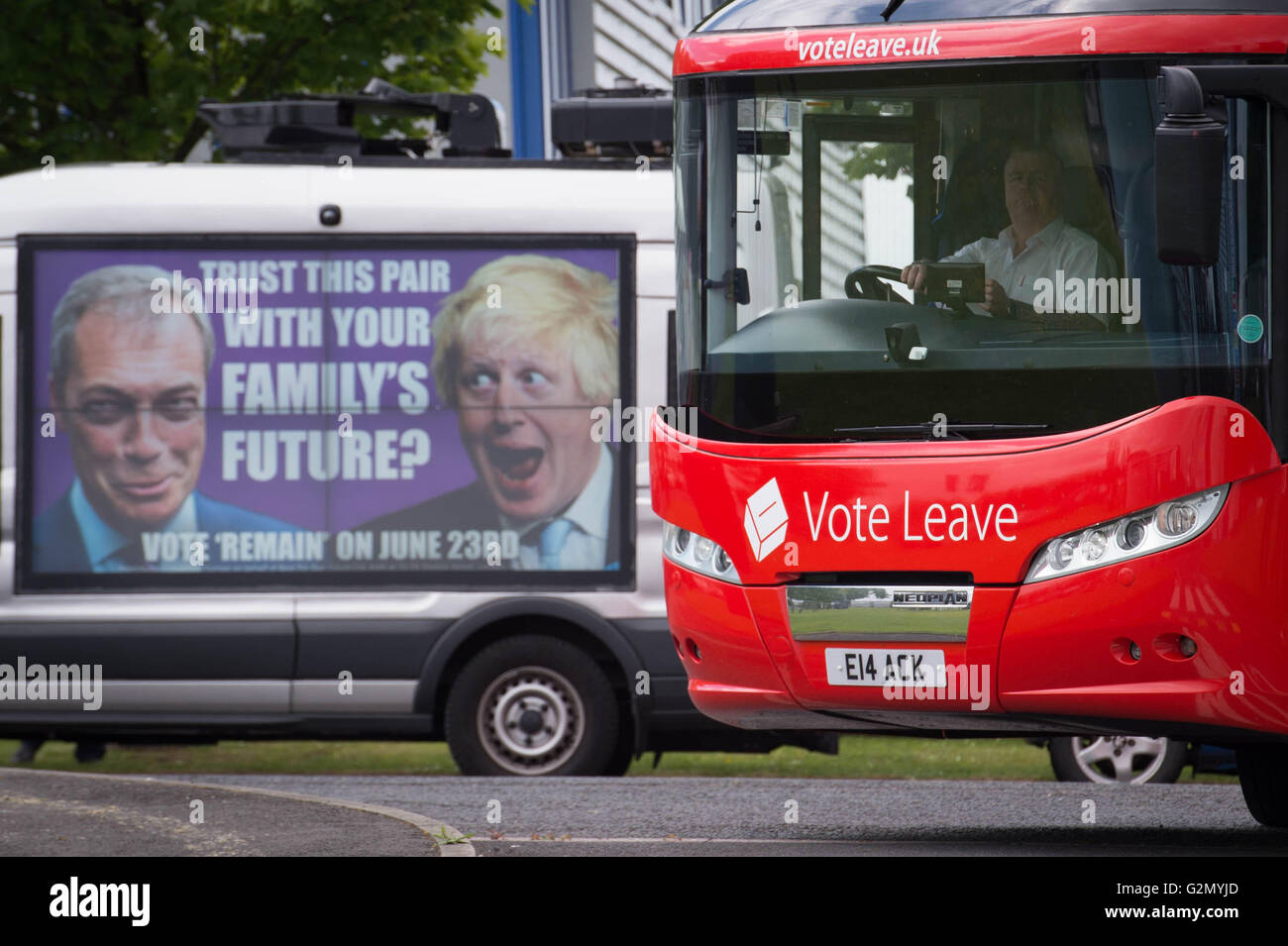 Leave Campaign Bus Stock Photos & Leave Campaign Bus Stock Images - Alamy