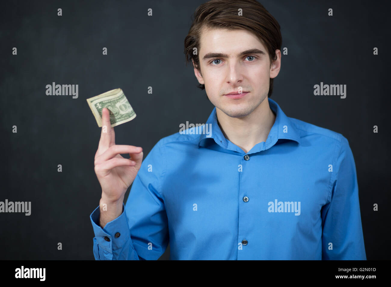 Concept - corruption. Giving a bribe. Money in hand Stock Photo - Alamy