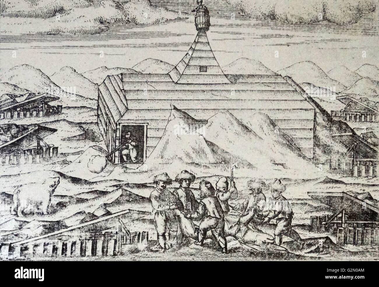 van barentz's voyages by Gerrit de veer 1598 the hut. Willem Barentsz ...