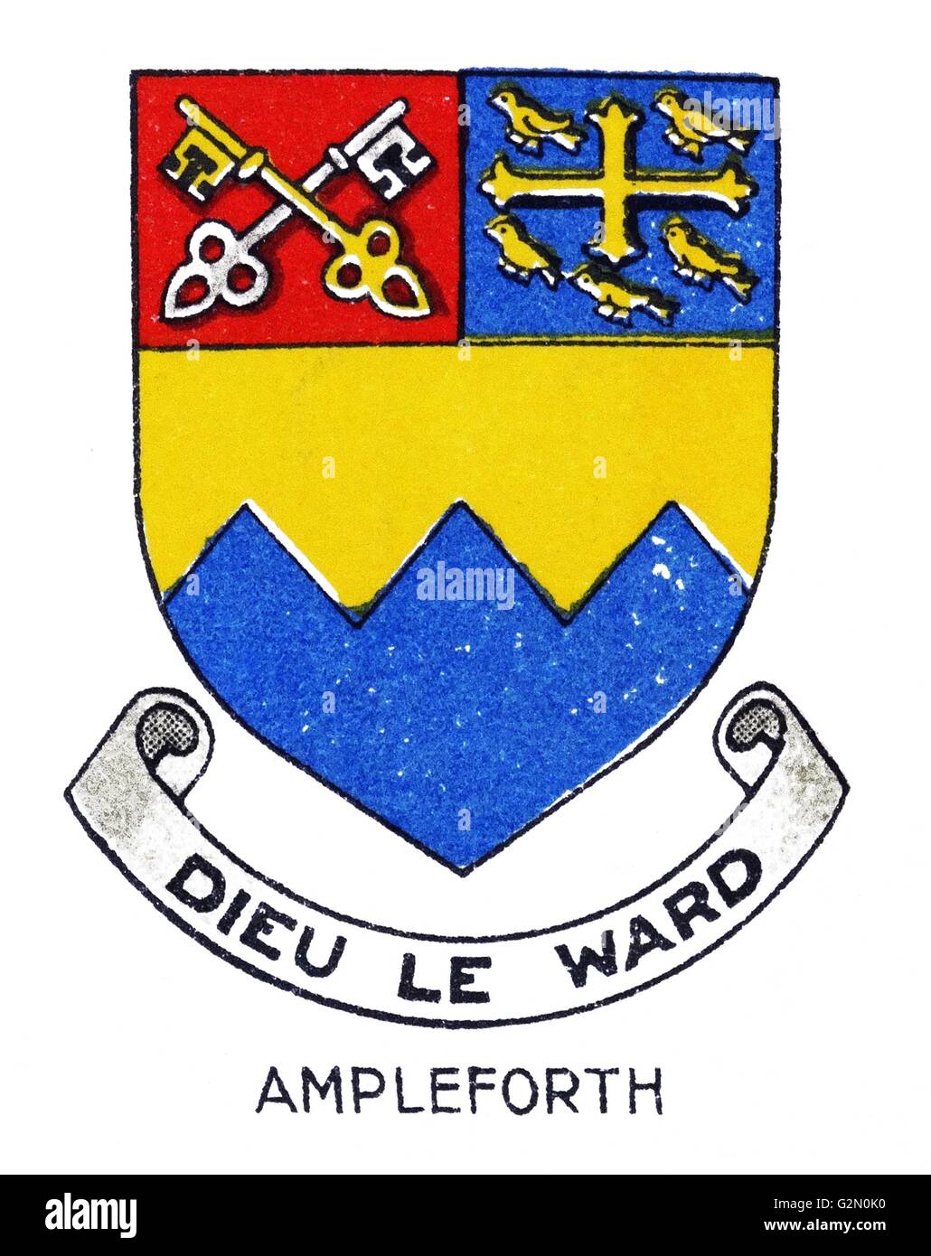 Emblem of Ampleforth College, North Yorkshire, England Stock Photo - Alamy