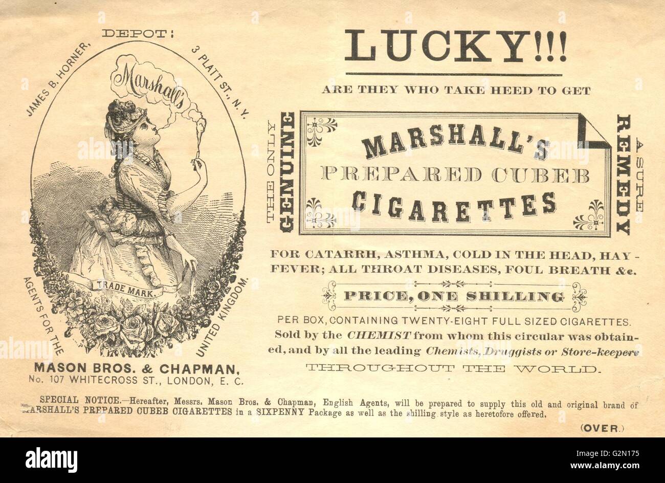 Victorian cigarettes hi-res stock photography and images - Alamy