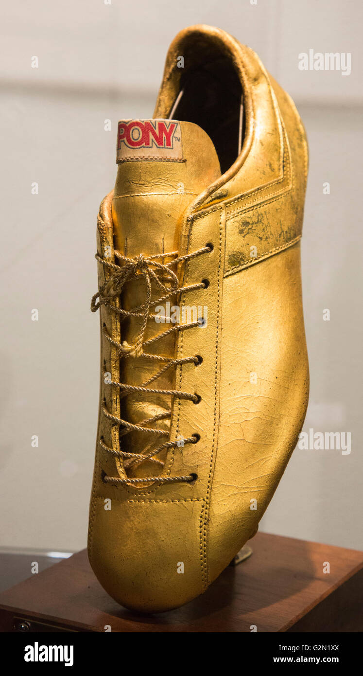 Golden boot trophy hi-res stock photography and images - Alamy