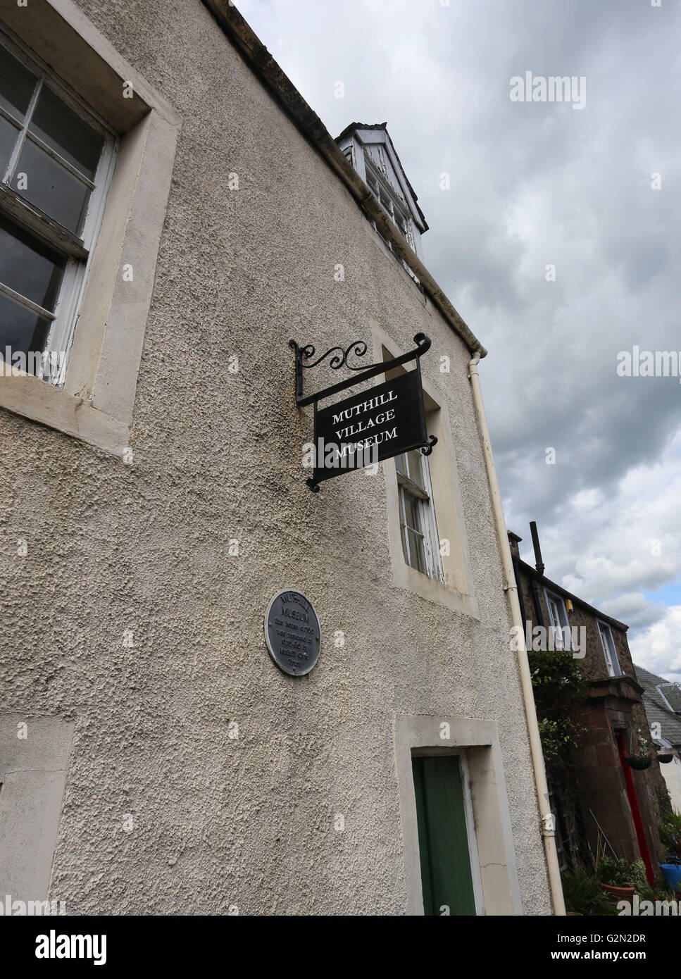 Exterior of Muthill Village Museum Scotland May 2016 Stock Photo - Alamy
