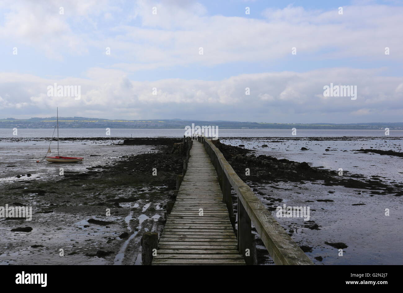 Reconstructed Culross Pier Fife Scotland May 2016 Stock Photo - Alamy