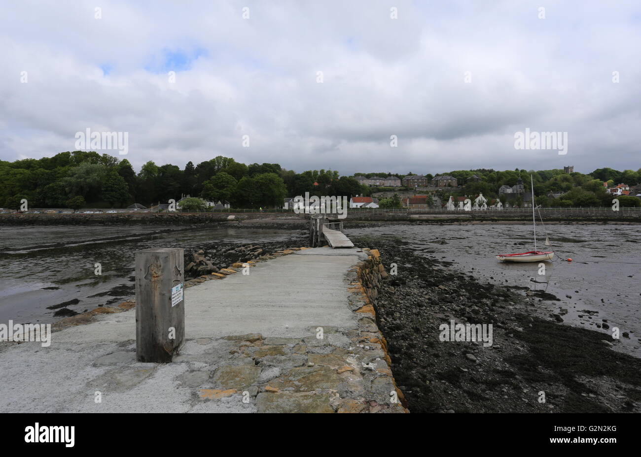 Reconstructed Culross Pier Fife Scotland May 2016 Stock Photo - Alamy