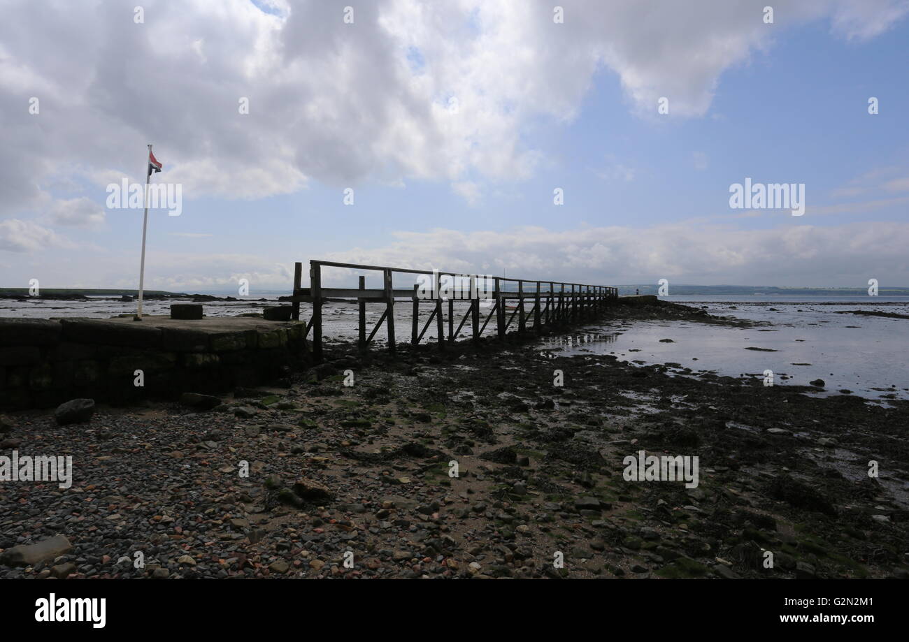 Reconstructed Culross Pier Fife Scotland May 2016 Stock Photo - Alamy