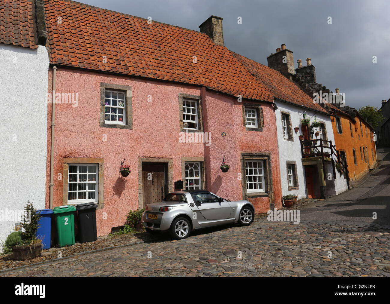 Culross street scene Fife Scotland May 2016 Stock Photo - Alamy