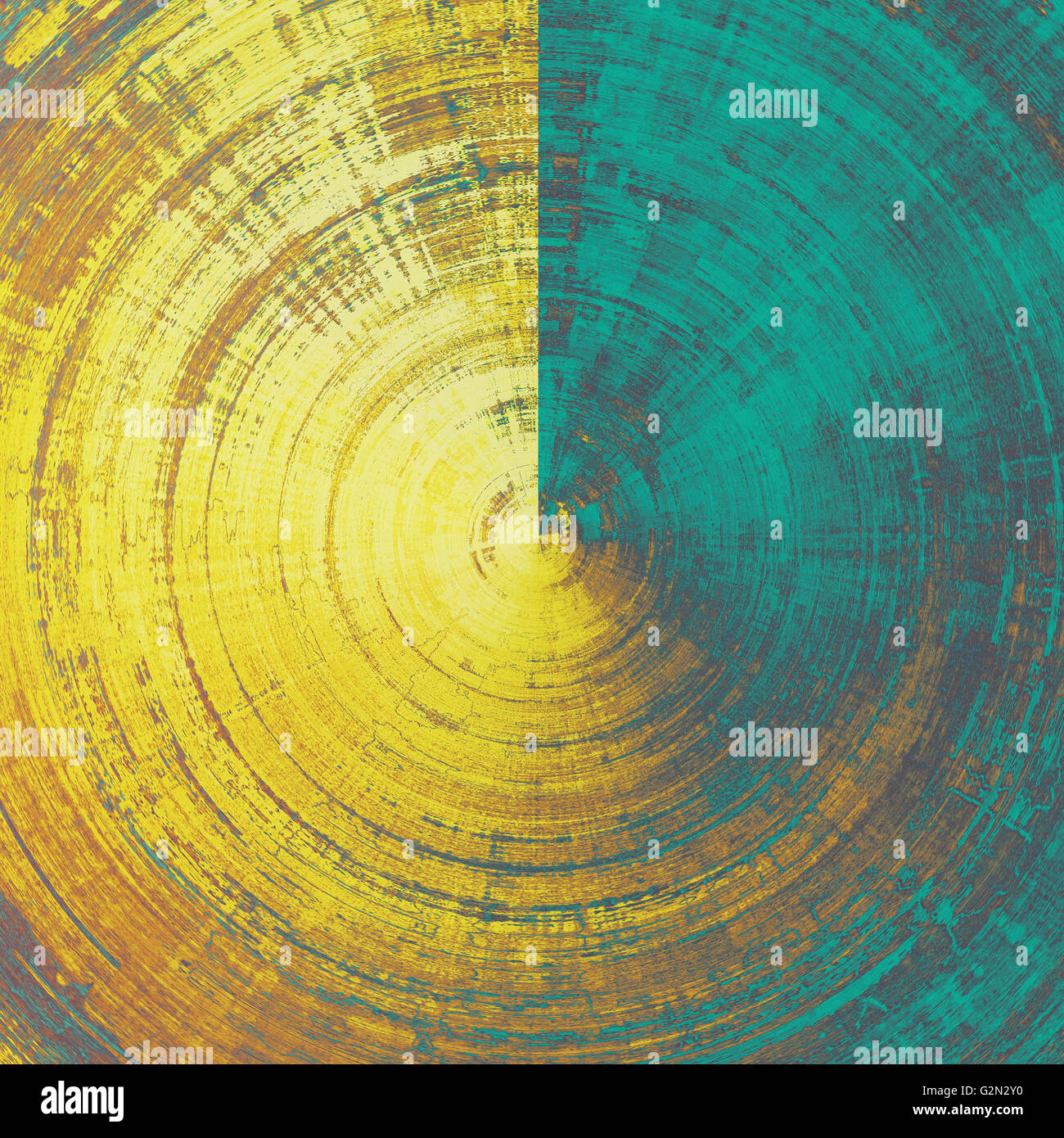 Spherical background with grunge elements on vintage style old texture ...