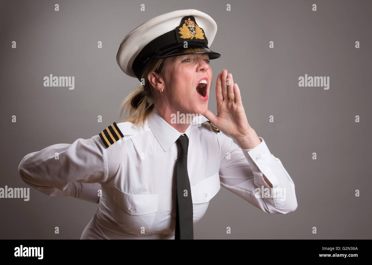 Shouting orders hi-res stock photography and images - Alamy