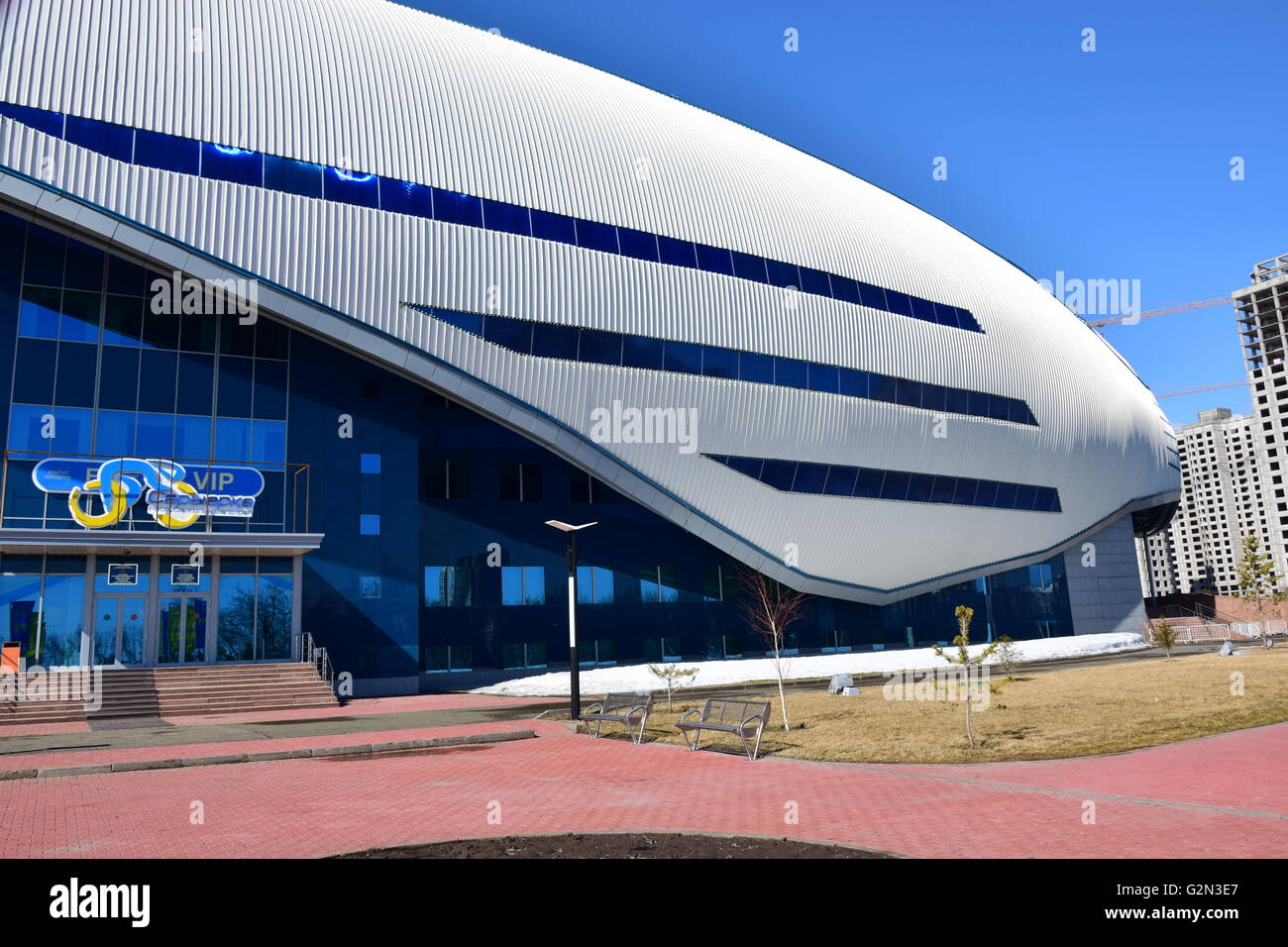 Exterior of the Cycle race track in Astana, Kazakhstan Stock Photo - Alamy