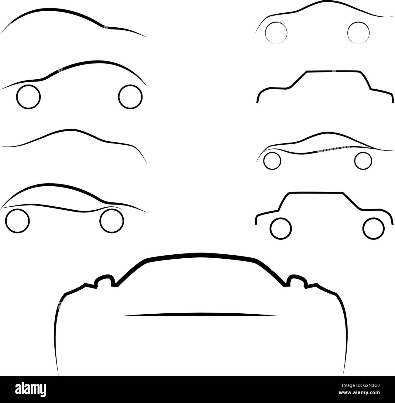 Cars logo set Stock Vector Image & Art - Alamy