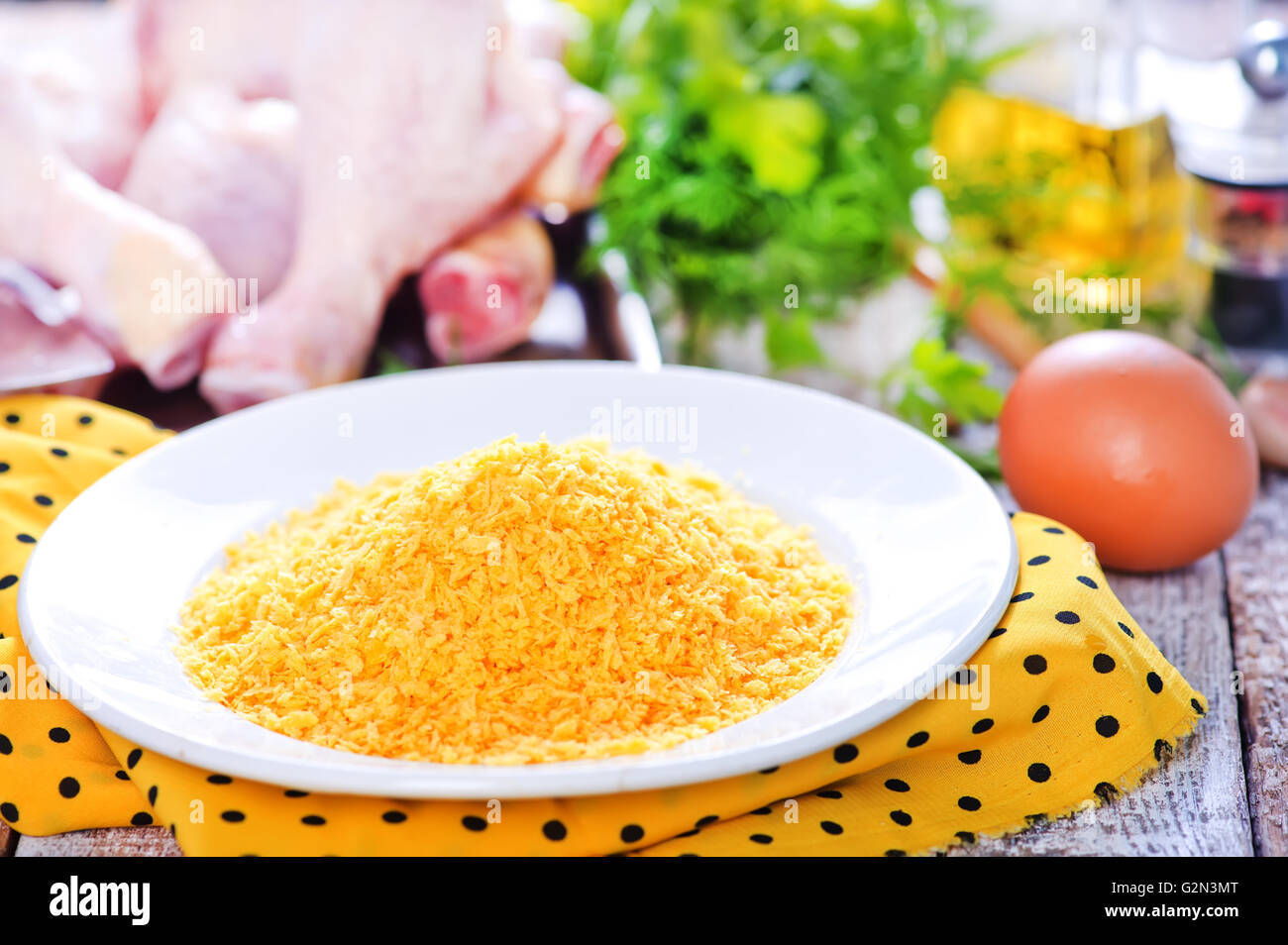 tempura on plate and on a table Stock Photo - Alamy