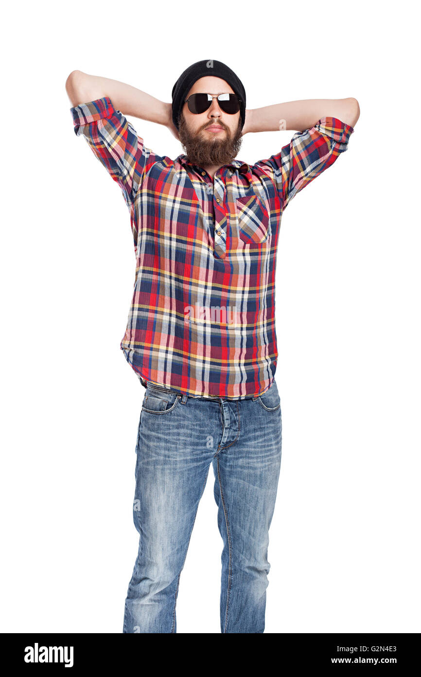 Man beard mustache work Cut Out Stock Images & Pictures - Alamy