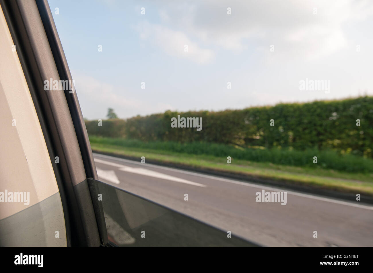 View from car rural road hi-res stock photography and images - Alamy