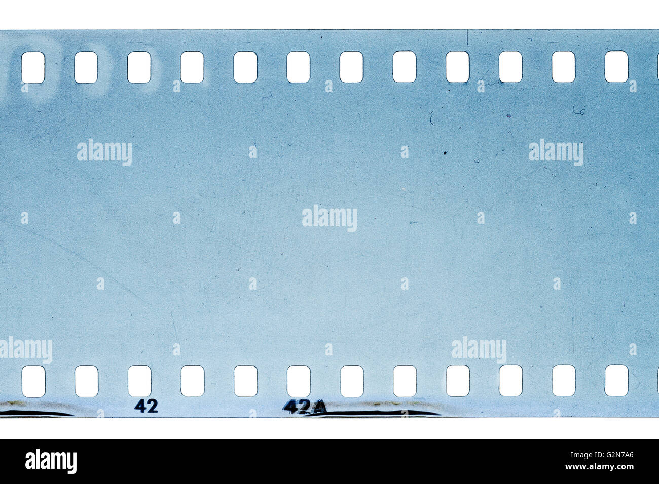 Blank scratched noisy gray filmstrip isolated on white background Stock ...