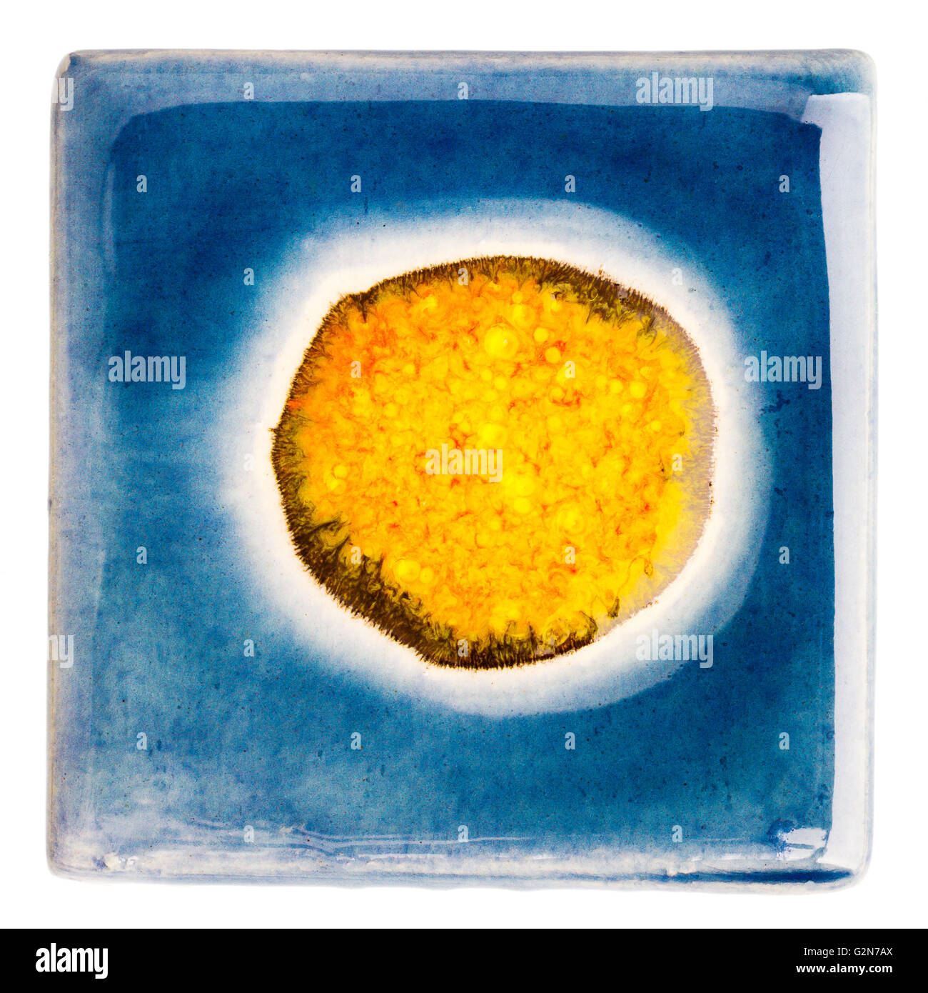 Texture orange tile in Cut Out Stock Images & Pictures - Alamy