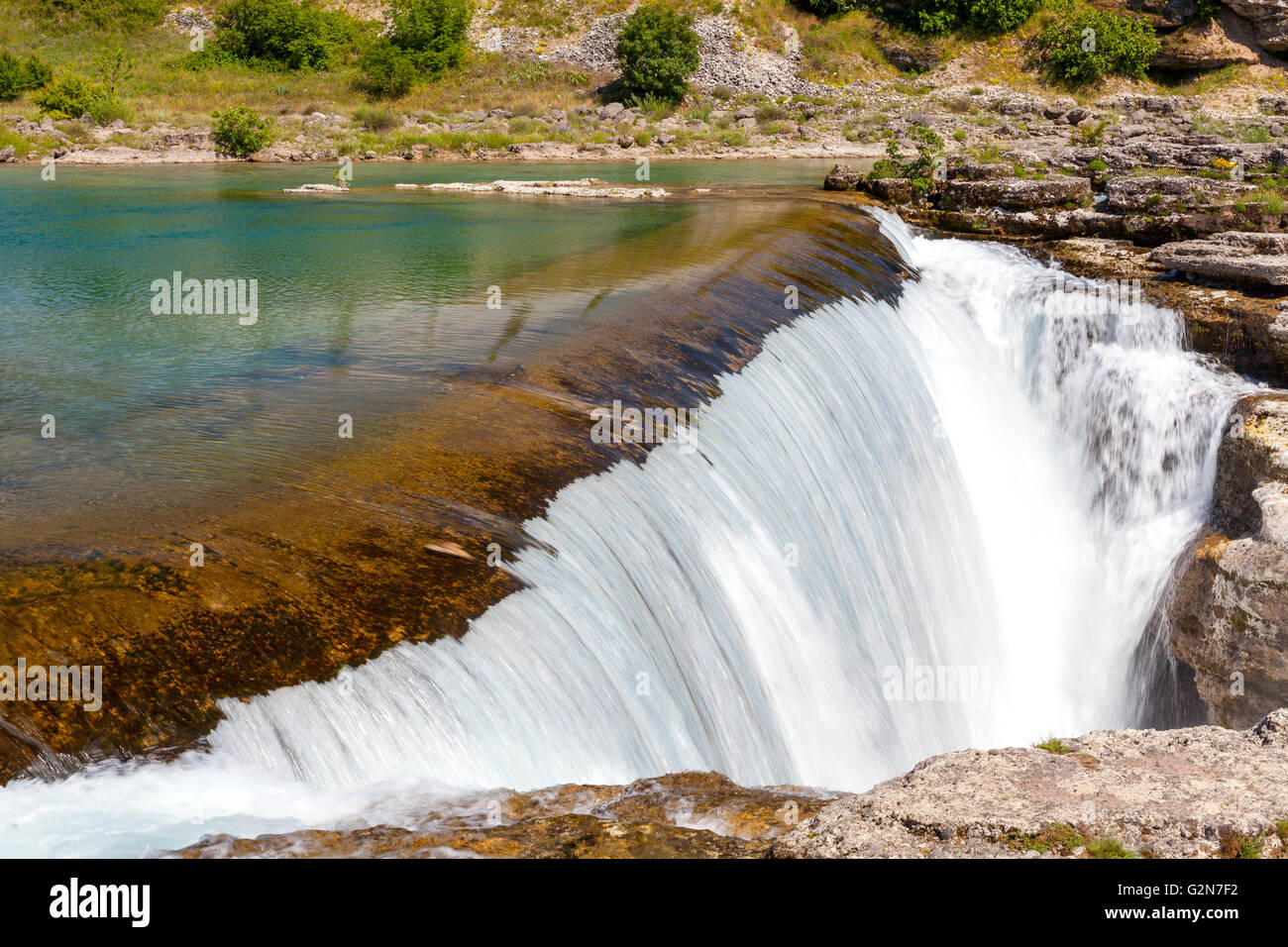 Cijevna river waterfall hi-res stock photography and images - Alamy