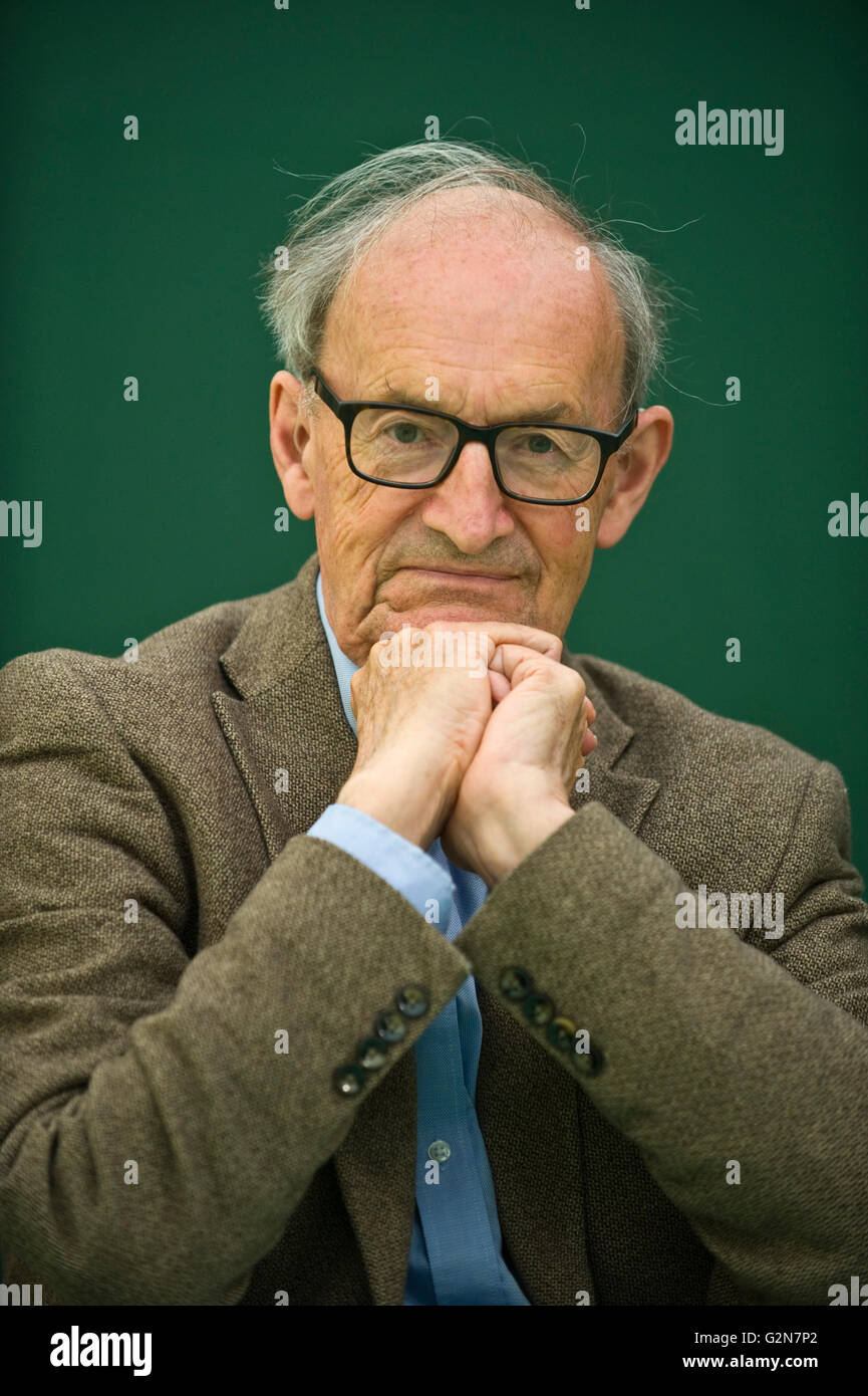 Thomas Pakenham historian & author pictured at Hay Festival 2016 Stock ...