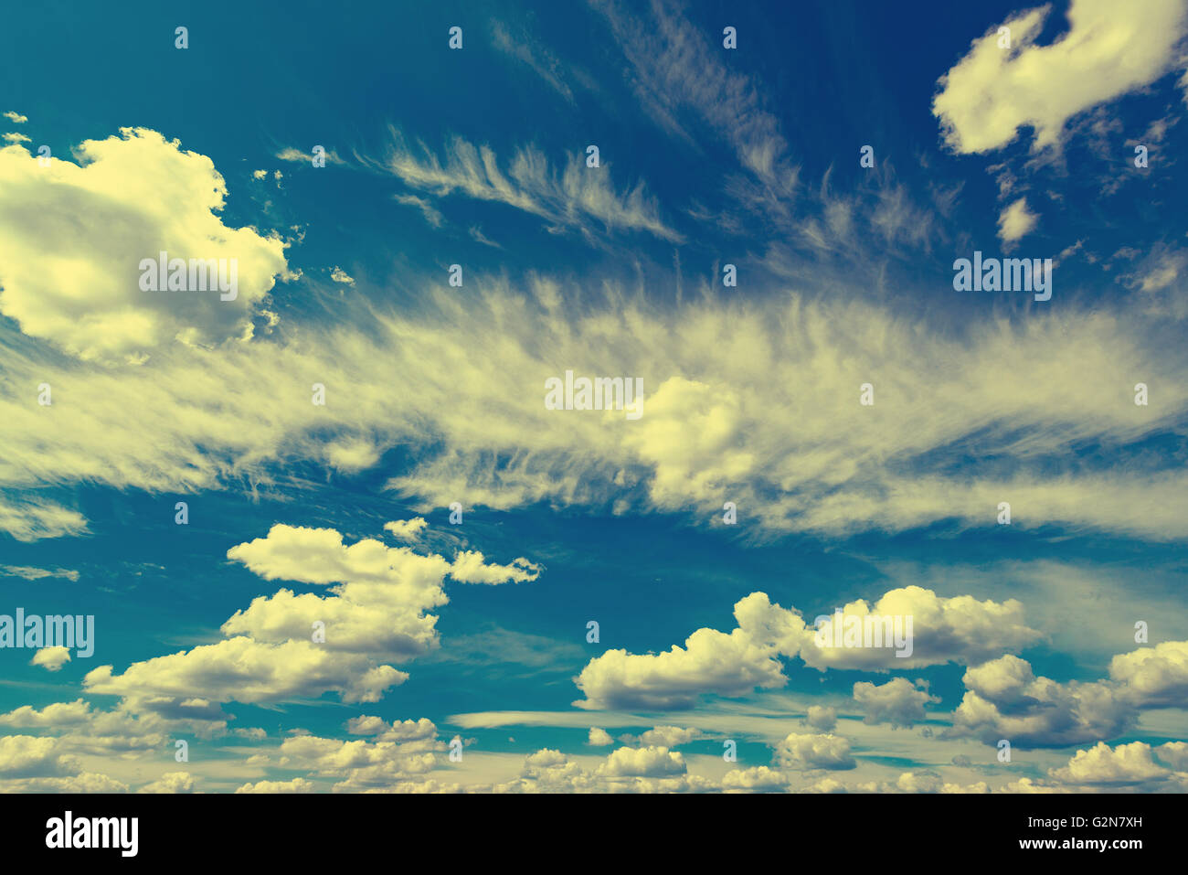 Amazing cloudscape on the sky at midday time Stock Photo - Alamy