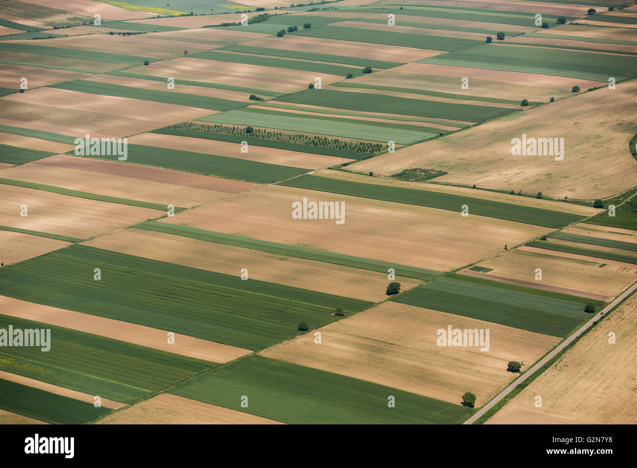 Arable Land Aerial Photography In Vojvodina Serbia Stock Photo Alamy