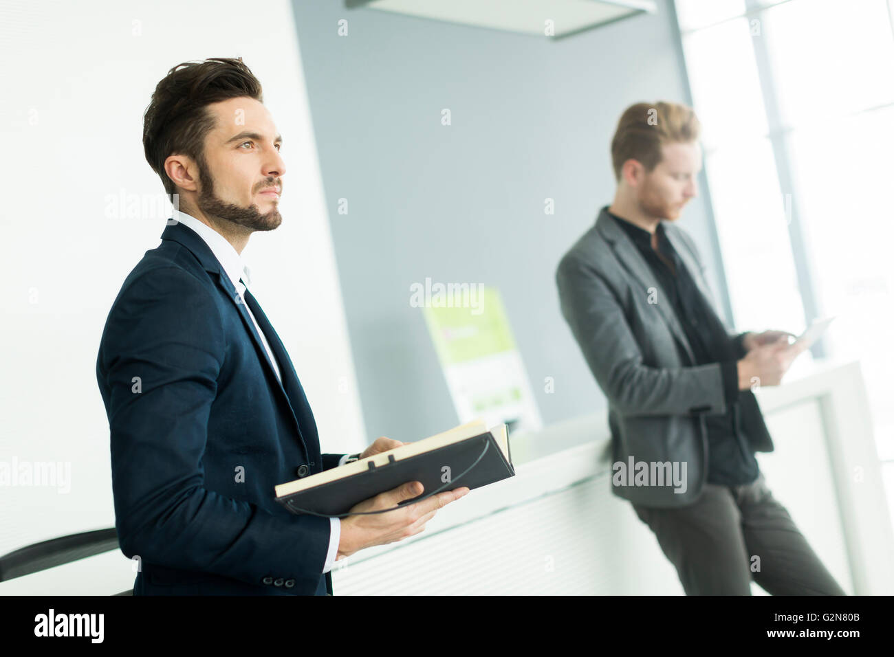 Two business men in office hi-res stock photography and images - Alamy