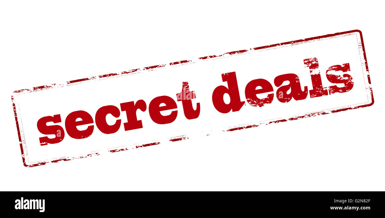 Rubber stamp with text secret deals inside, vector illustration Stock ...