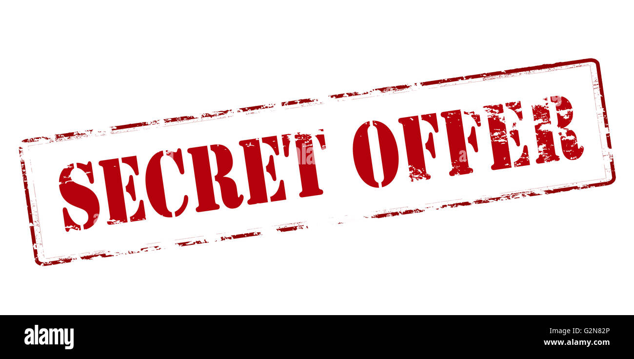 Rubber stamp with text secret offer inside, vector illustration Stock ...
