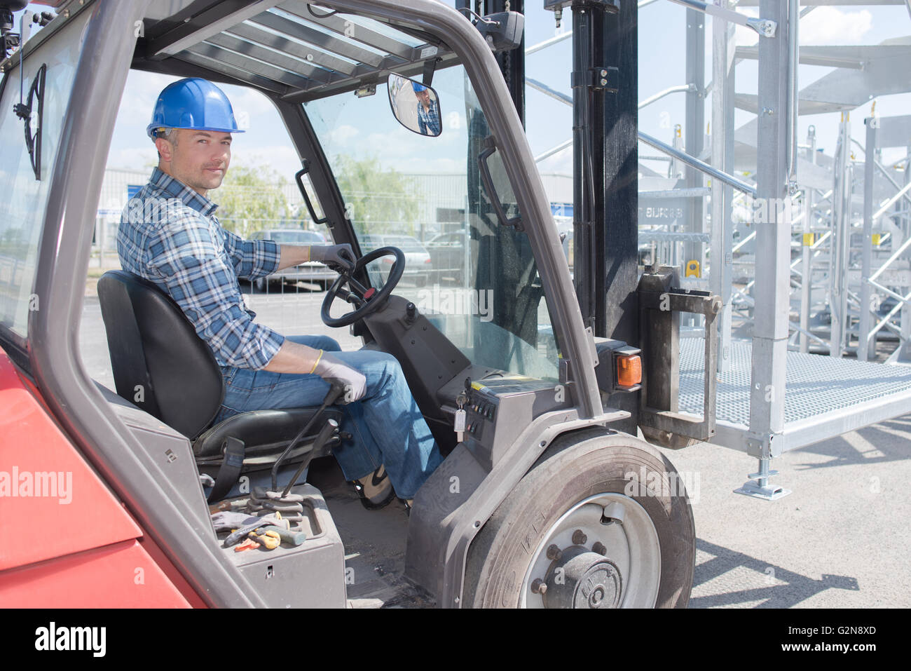 Solid forklift hi-res stock photography and images - Alamy