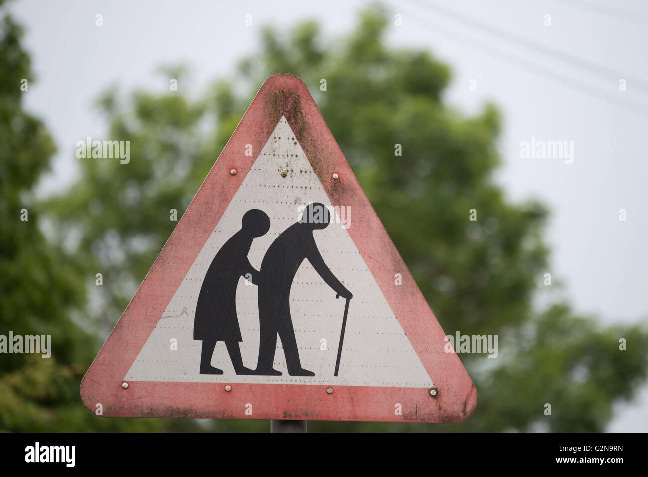 elderly people sign warning hazard slow drivers speed safety oap ...