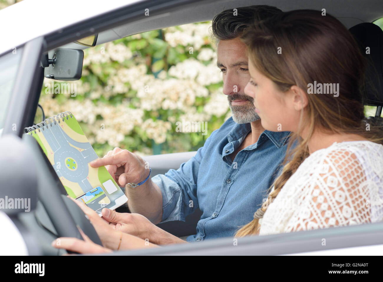 Male driving lesson car hi-res stock photography and images - Alamy