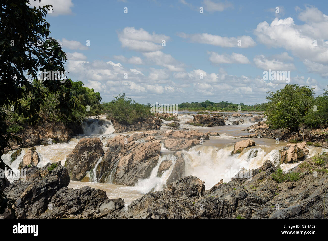 Khone falls mekong river laos hi-res stock photography and images - Alamy