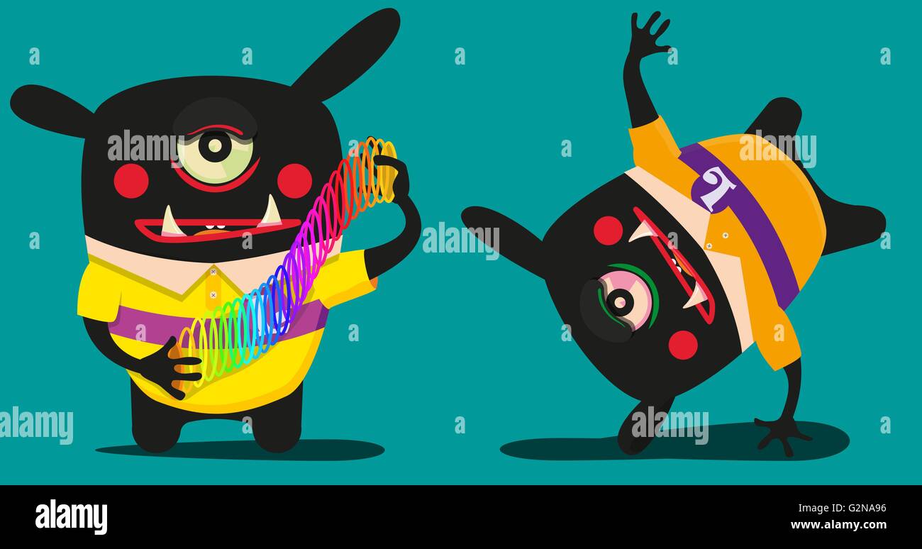 Set cool monster, yeti, alien Stock Vector Image & Art - Alamy