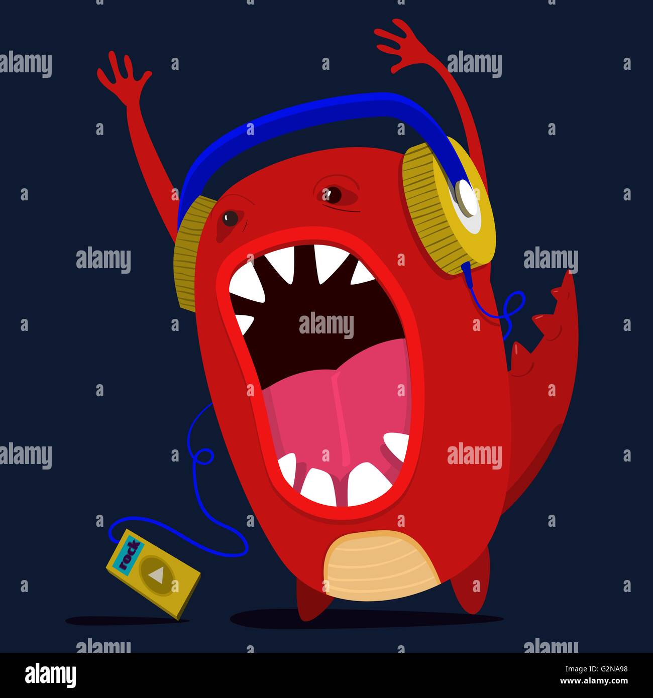 Guitar monster Stock Vector Images - Alamy