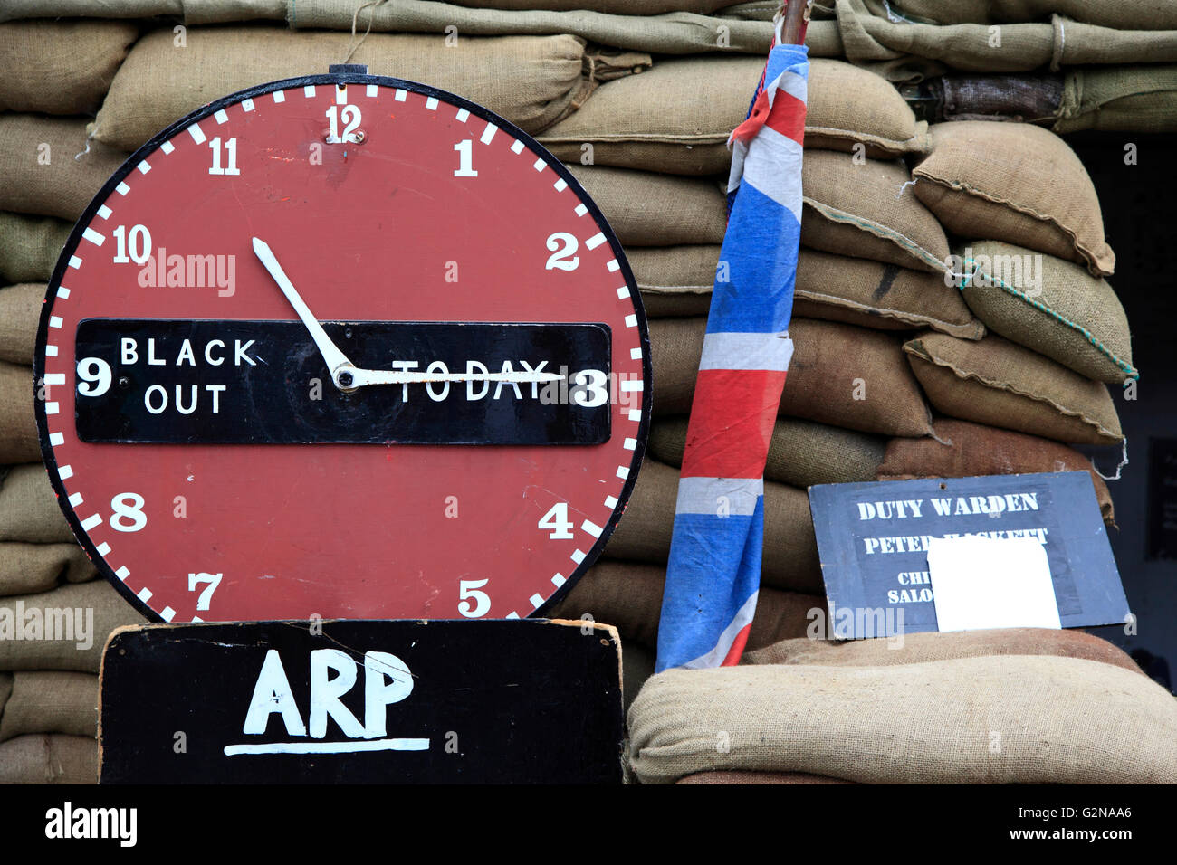 World War 2 blackout display at Kidderminster's Severn Valley Railway ...
