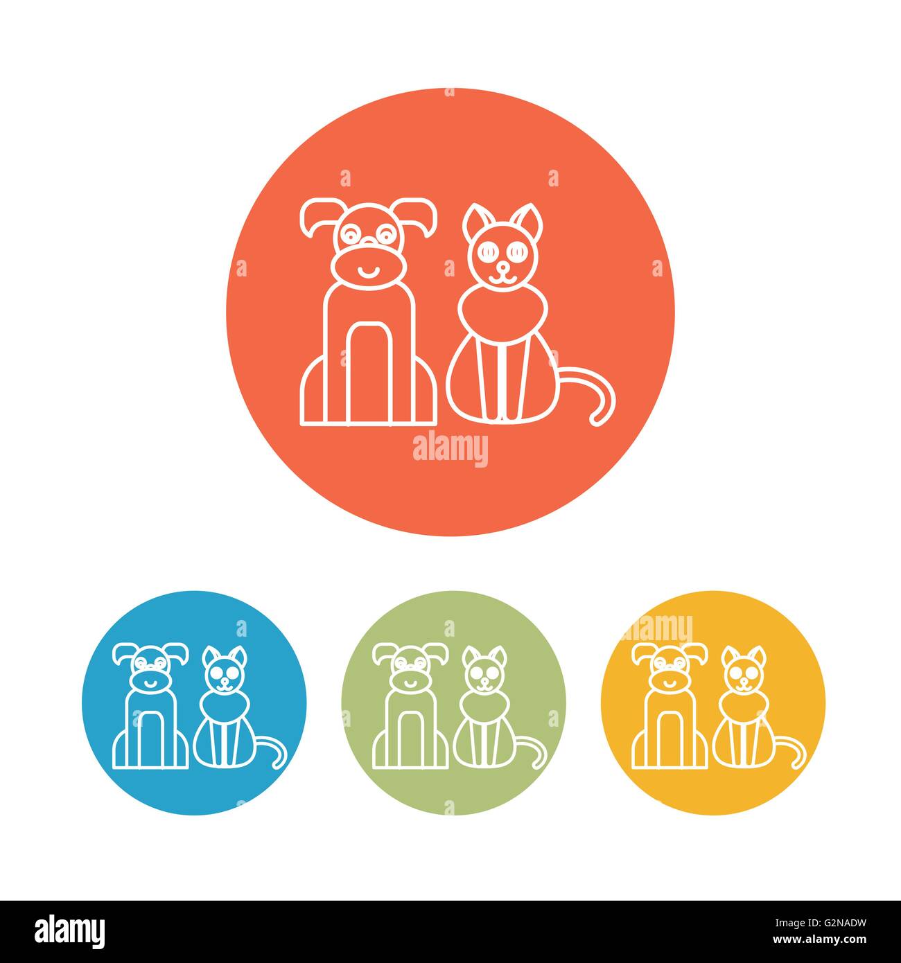 Green line veterinary clinic symbol hi-res stock photography and images ...