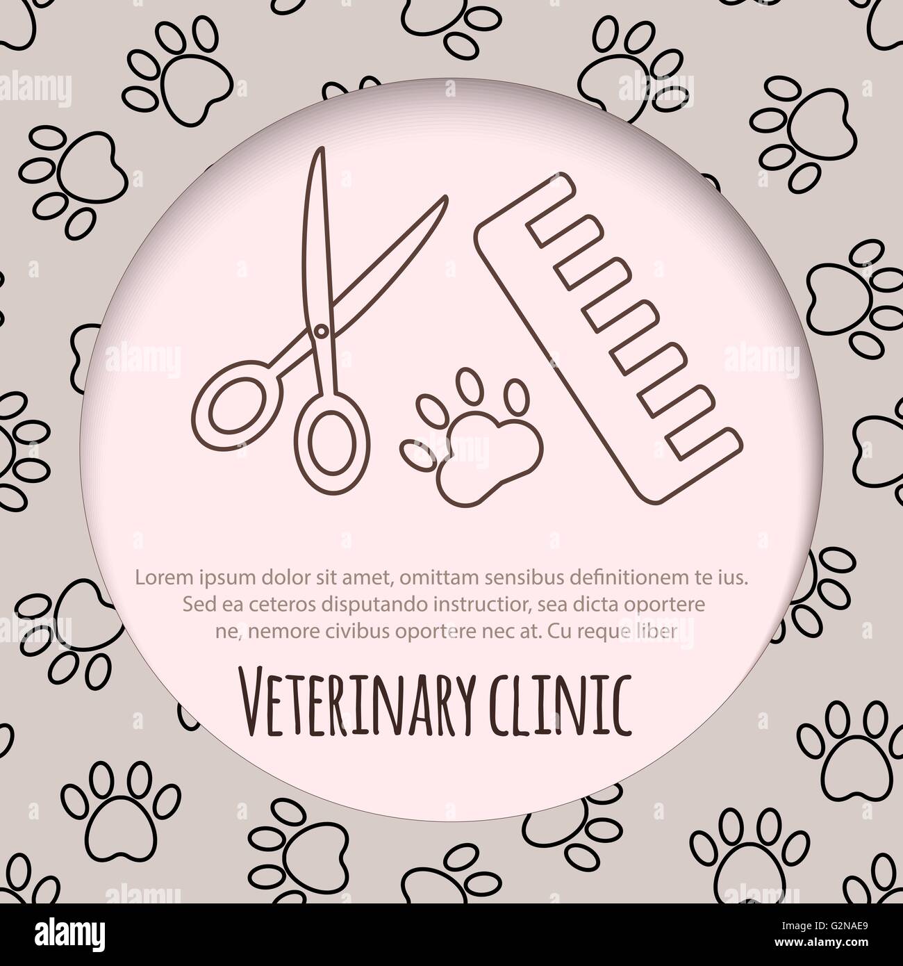 Grooming outline Stock Vector Images - Alamy