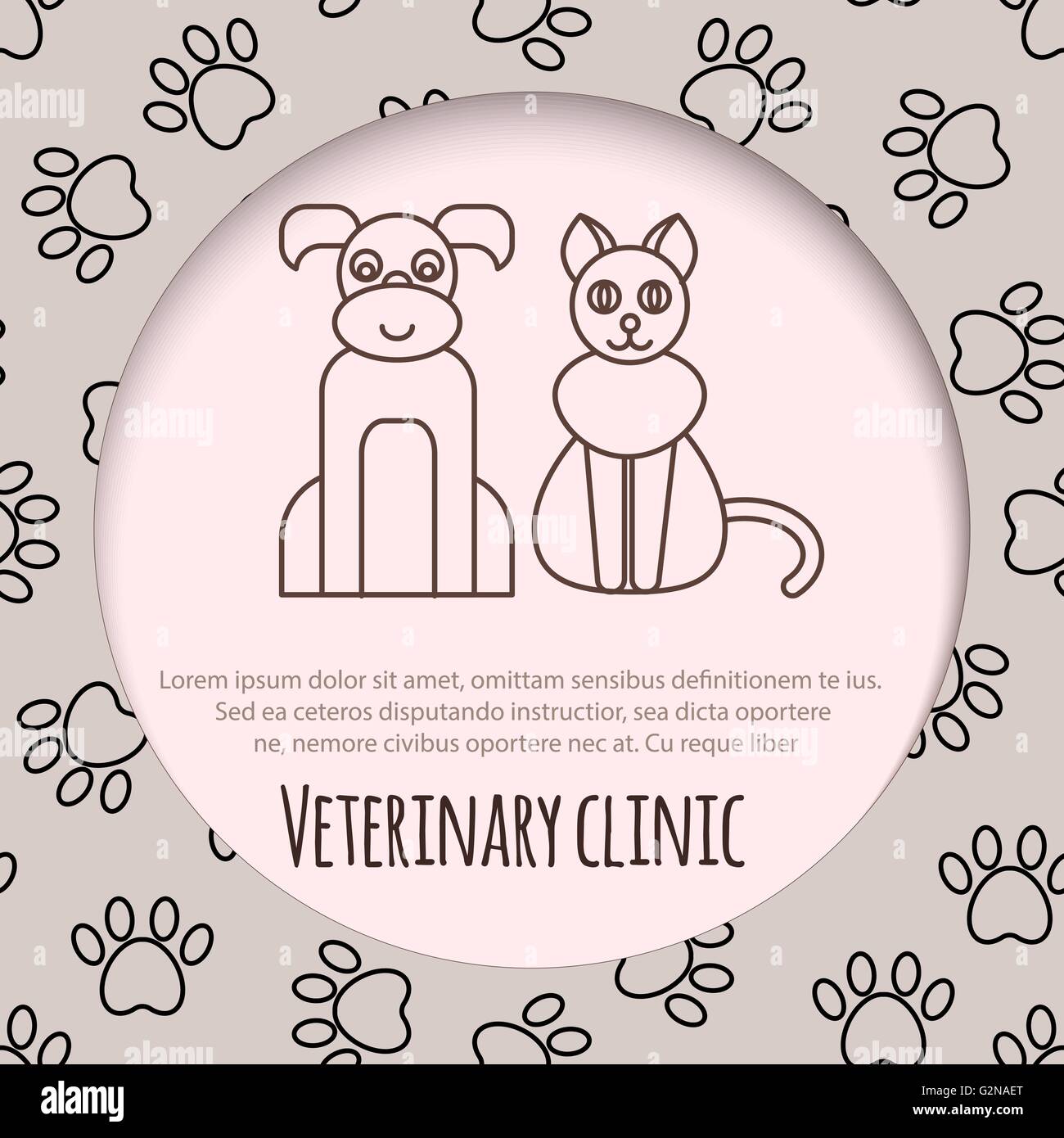 Veterinary pet health care animal medicine icons set isolated Stock ...