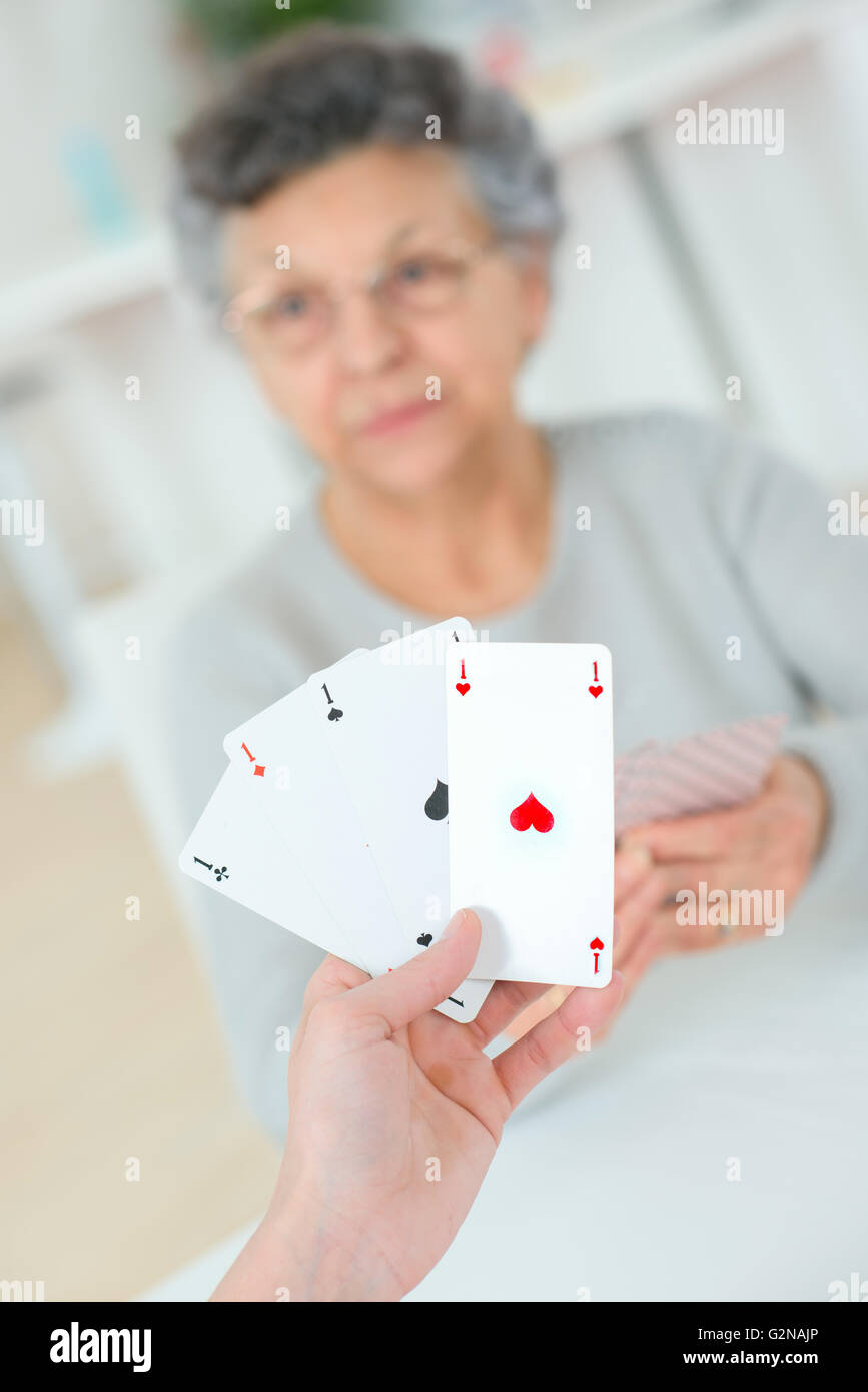 Play playing card relaxing pleasure hi-res stock photography and images ...
