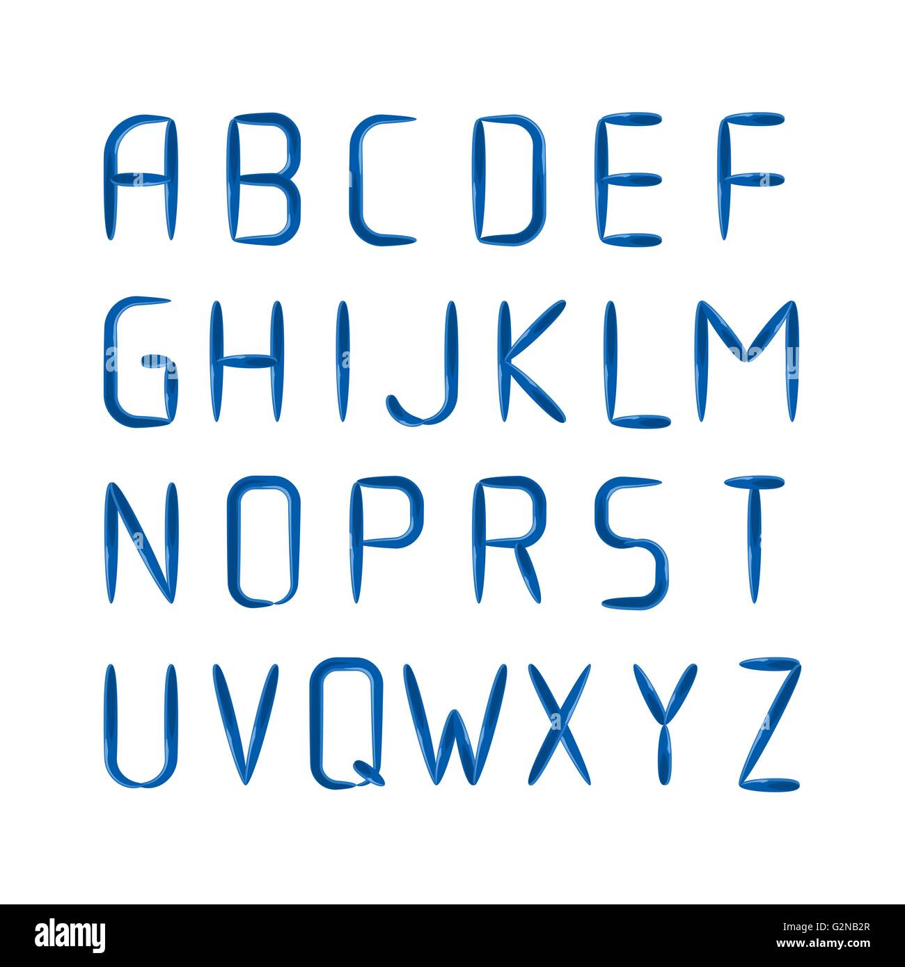 Collection english letters alphabetical Cut Out Stock Images & Pictures ...