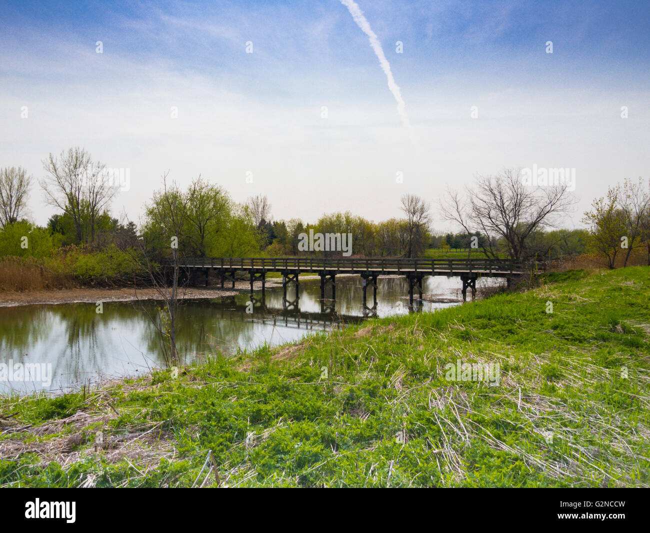 Bridge in nature Stock Photo - Alamy