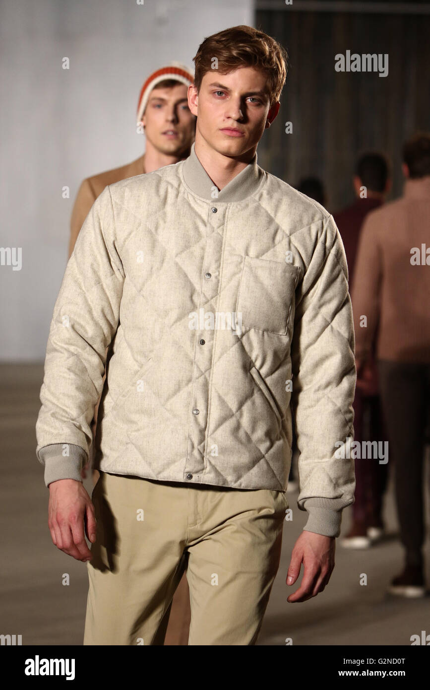 Models walk the runway finale during the Todd Snyder New York Fashion ...