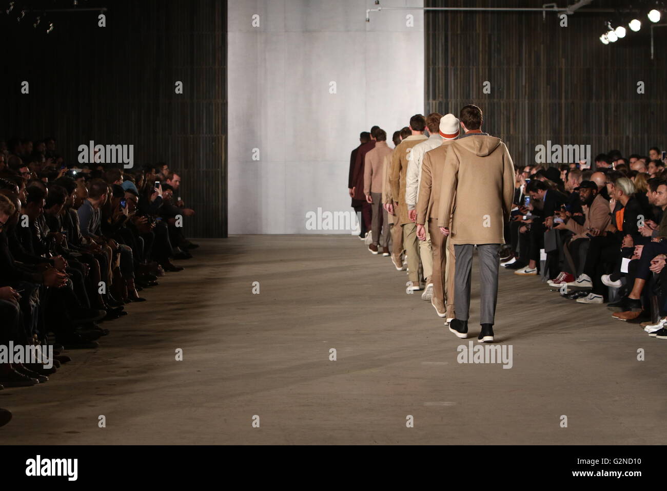 Models walk the runway finale during the Todd Snyder New York Fashion ...