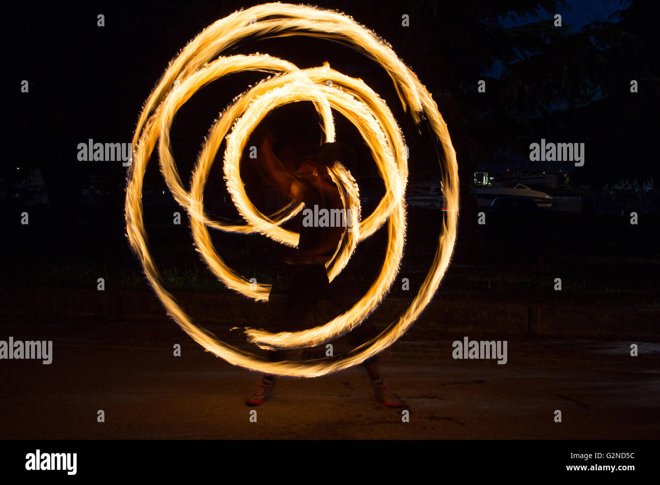 figures from the fire Stock Photo - Alamy