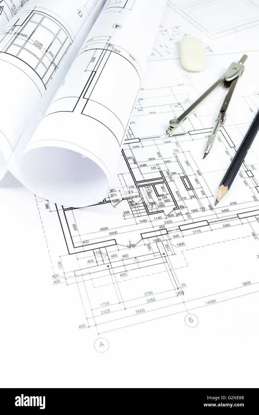 Blueprint architecture drawing hi-res stock photography and images - Alamy