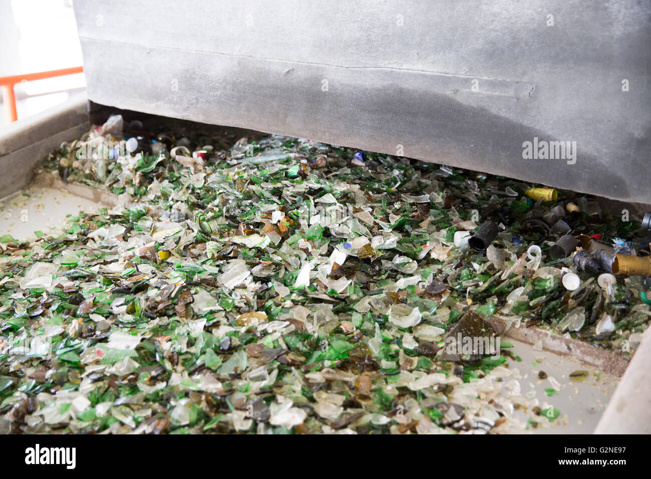 Glass recycling particles hi-res stock photography and images - Alamy